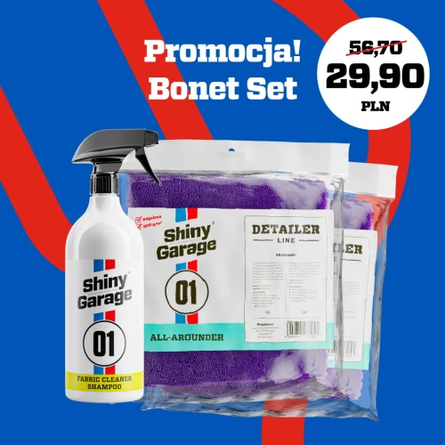 Bonet Set - Fabric Cleaner Shampoo 1L + 2 x mikrofibra All-Arounder w ...